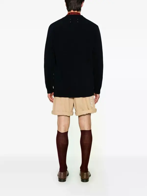 MAISON MARGIELA Brushed Wool V-neck Cardigan
