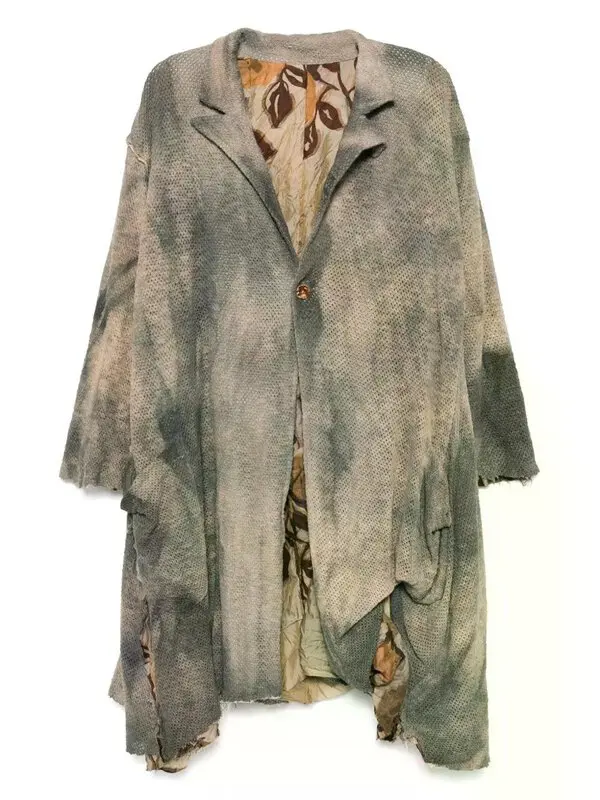 CHIAHUNG SU Dyed Mesh Coat - Brown