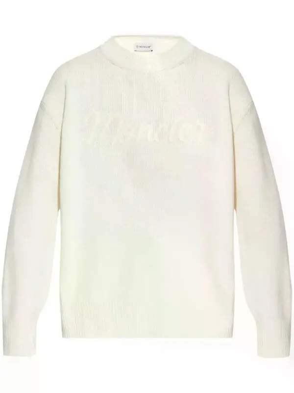 Moncler Virgin Wool-cashmere Blend Crew Neck Sweatshirt