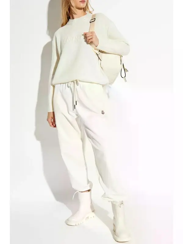 Moncler Virgin Wool-cashmere Blend Crew Neck Sweatshirt