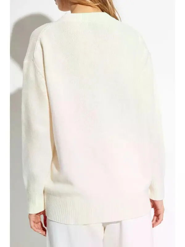 Moncler Virgin Wool-cashmere Blend Crew Neck Sweatshirt