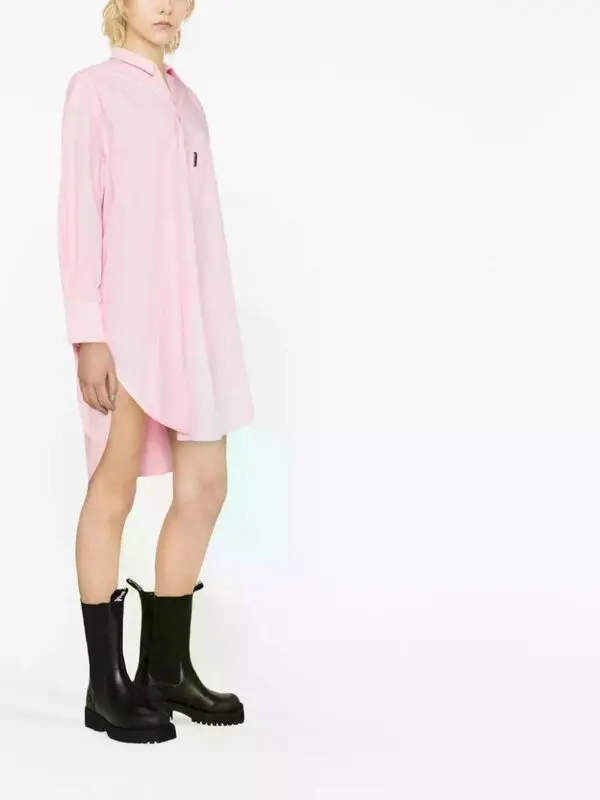 Palm Angels Long Sleeve Shirt Dress