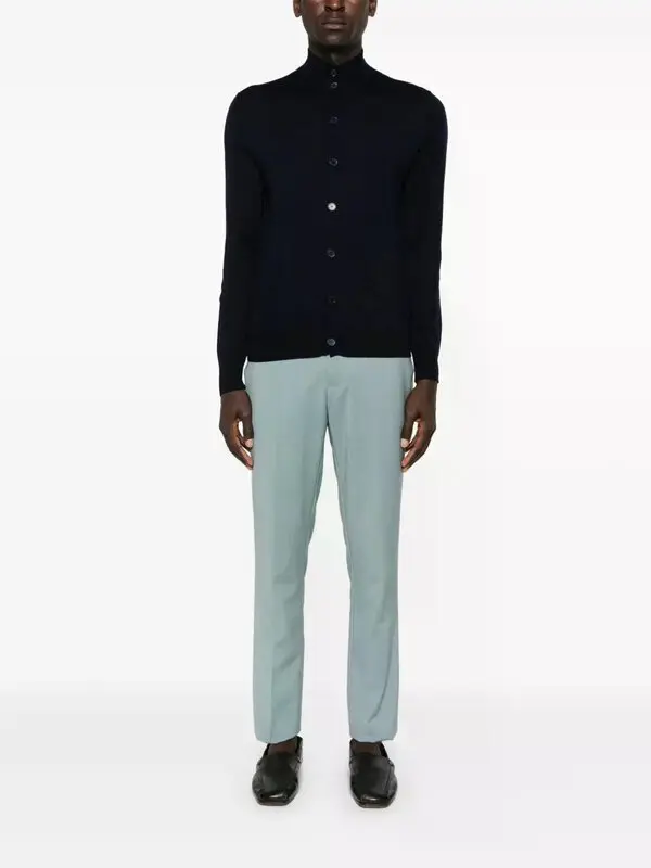 BALLANTYNE Roll-neck Wool Cardigan