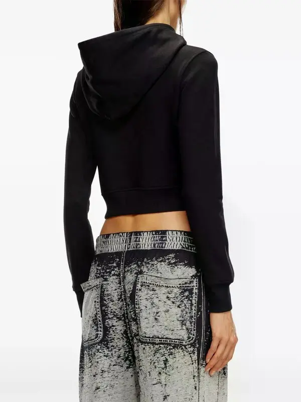 DIESEL® F-slimmy Cropped Drawstring Hoodie