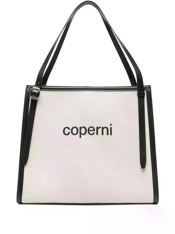Coperni Branded Belt Tote Bag - Neutrals