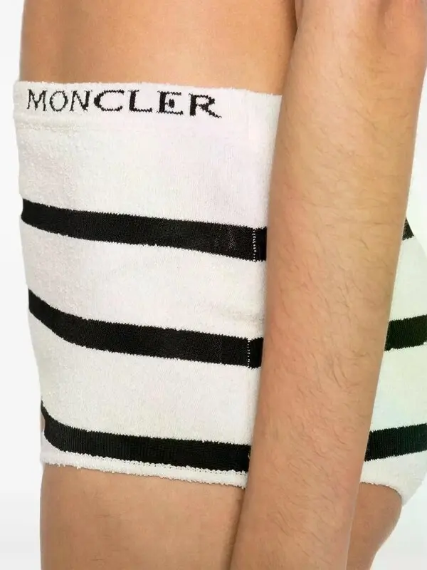 Moncler Striped Terrycloth Bikini Set - Neutrals