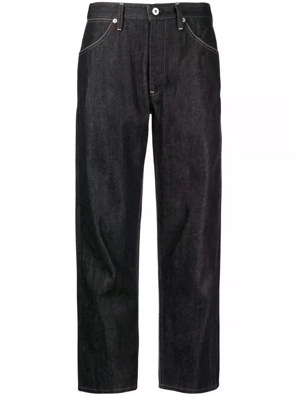JIL SANDER Contrast Stitching Straight-leg Jeans