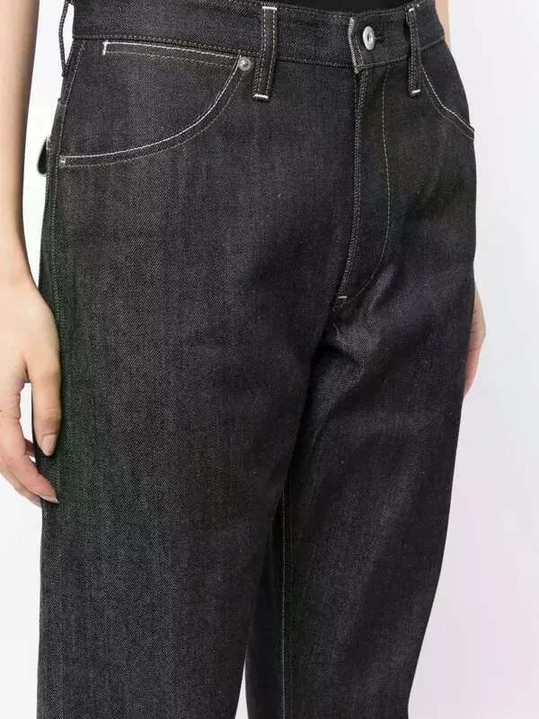 JIL SANDER Contrast Stitching Straight-leg Jeans