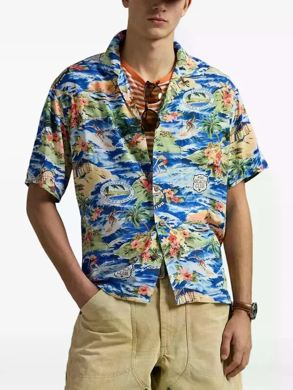 Polo Ralph Lauren Printed Shirt - Blue