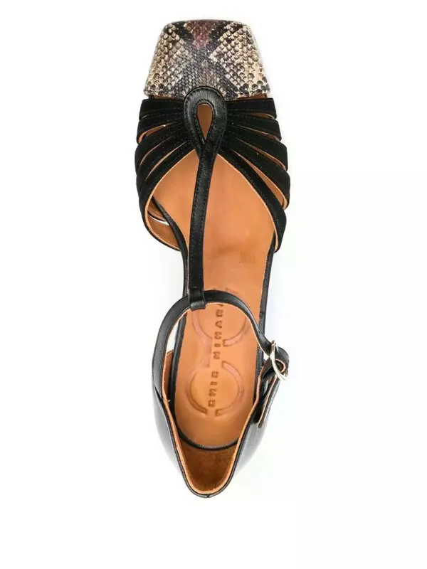 Chie Mihara Buckle-fastening Ankle Strap Pumps - Black