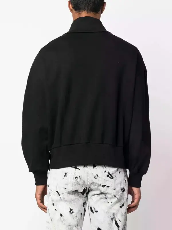 YOUTHS IN BALACLAVA Logo-embroidered Zip-up Sweatshirt