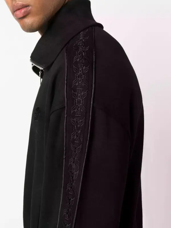 YOUTHS IN BALACLAVA Logo-embroidered Zip-up Sweatshirt