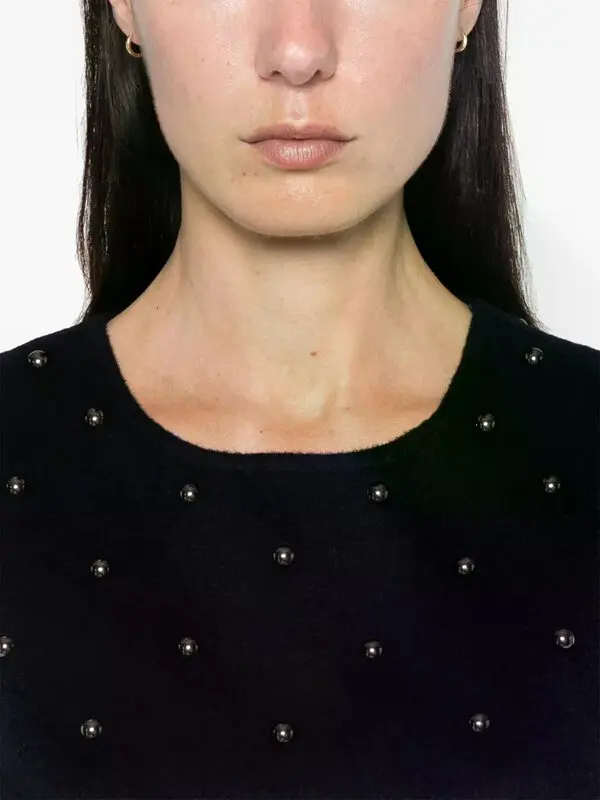 P.a.r.o.s.h Embellished Crewneck Sleeveless Dress
