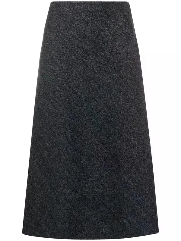 MAISON MARGIELA A-line Herringbone Skirt - Grey