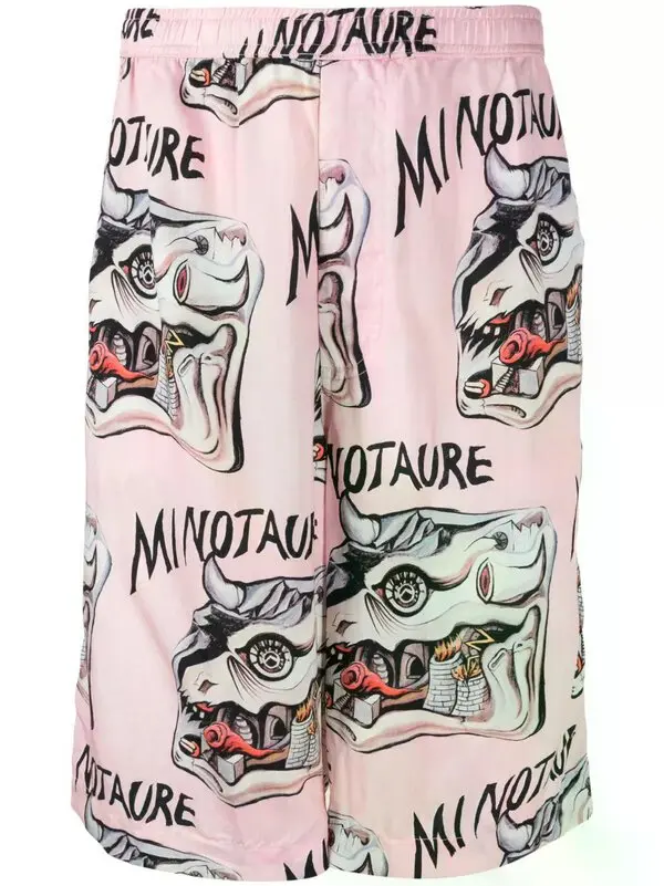 ENDLESS JOY Minotaure Bermuda Shorts - Pink