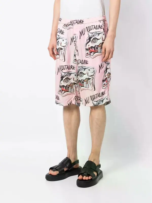 ENDLESS JOY Minotaure Bermuda Shorts - Pink