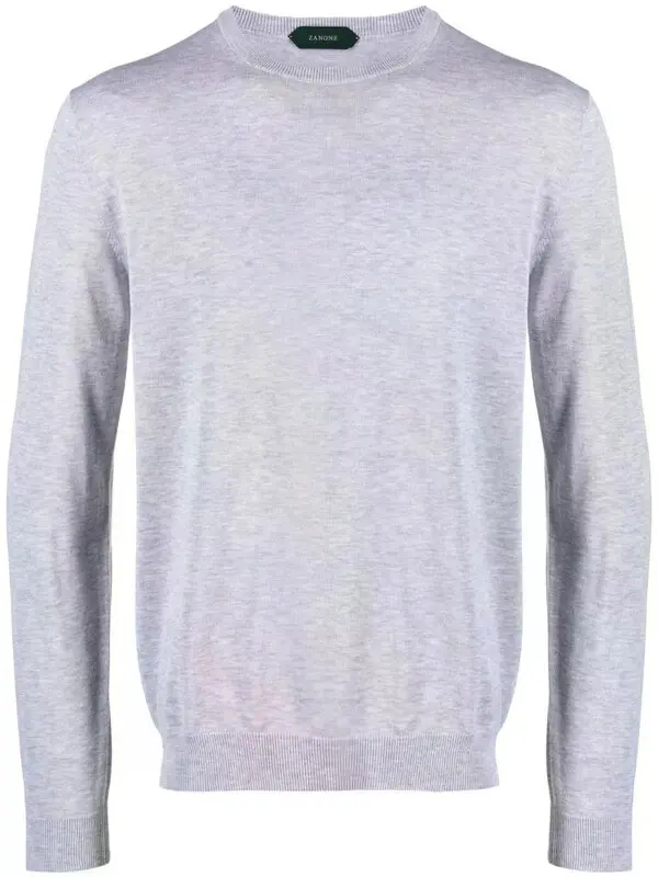 ZANONE Crew-neck Knitted Jumper - Grey