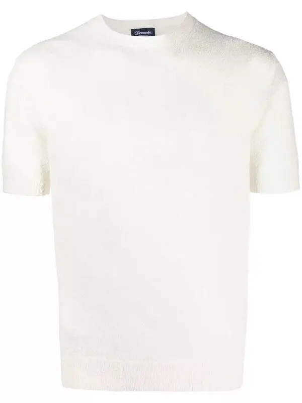 DRUMOHR Short-sleeve Crew-neck Jumper - White