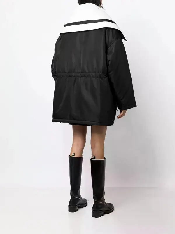 Goen.j Padded Sailor Collar Coat