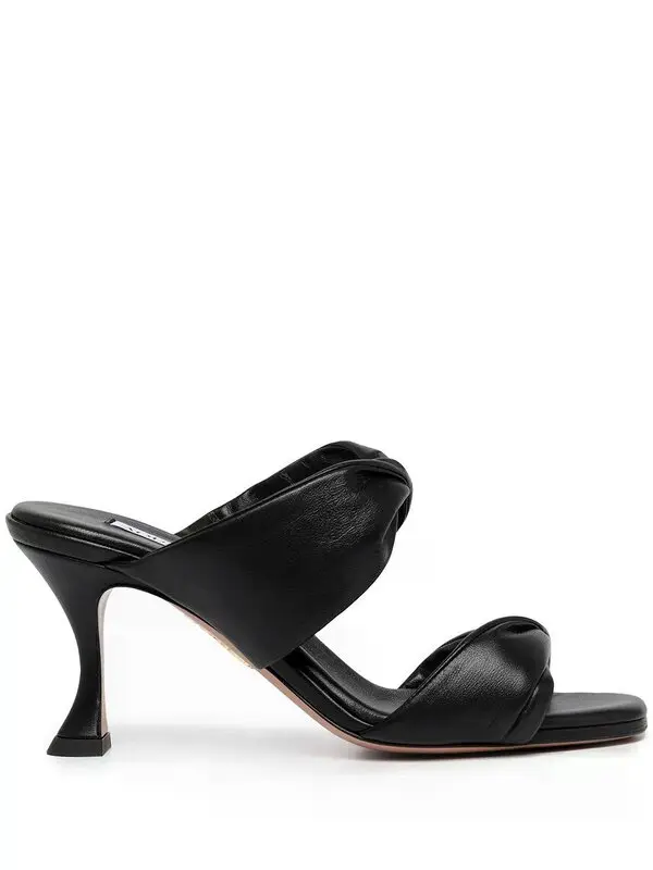 AQUAZZURA Strappy Open-toe Sandals With Twist Detailing - Black