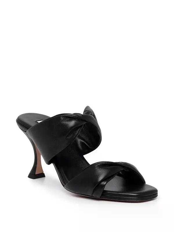 AQUAZZURA Strappy Open-toe Sandals With Twist Detailing - Black