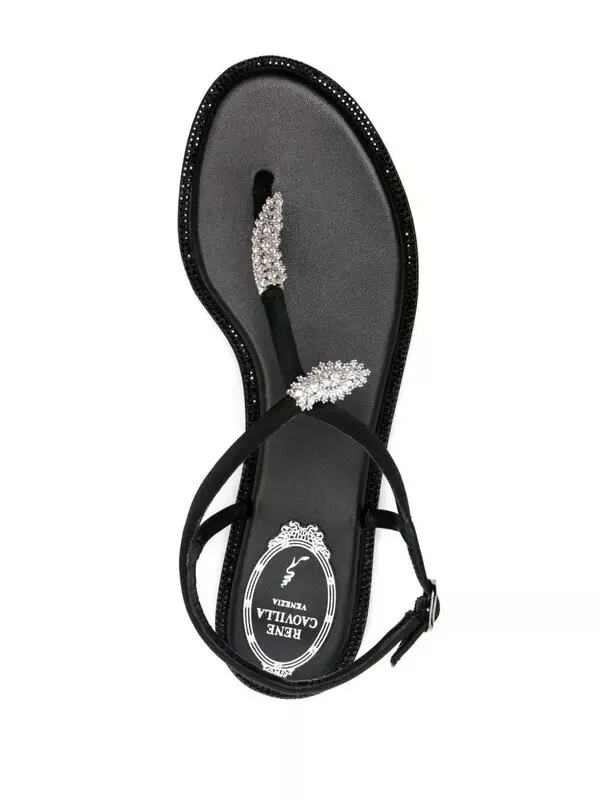Rene Caovilla Embellished Thong Sandals
