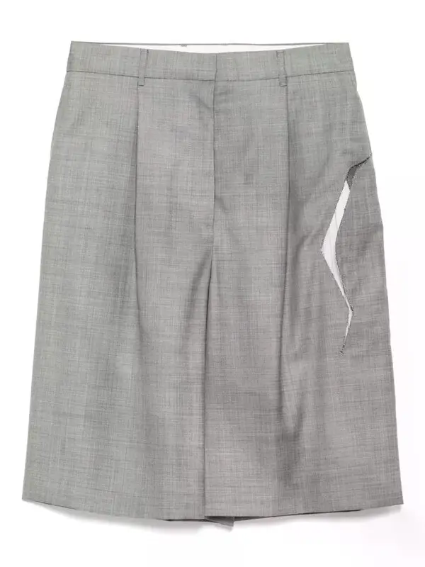 MOOHONG Tailored Shorts With Cutout Detail