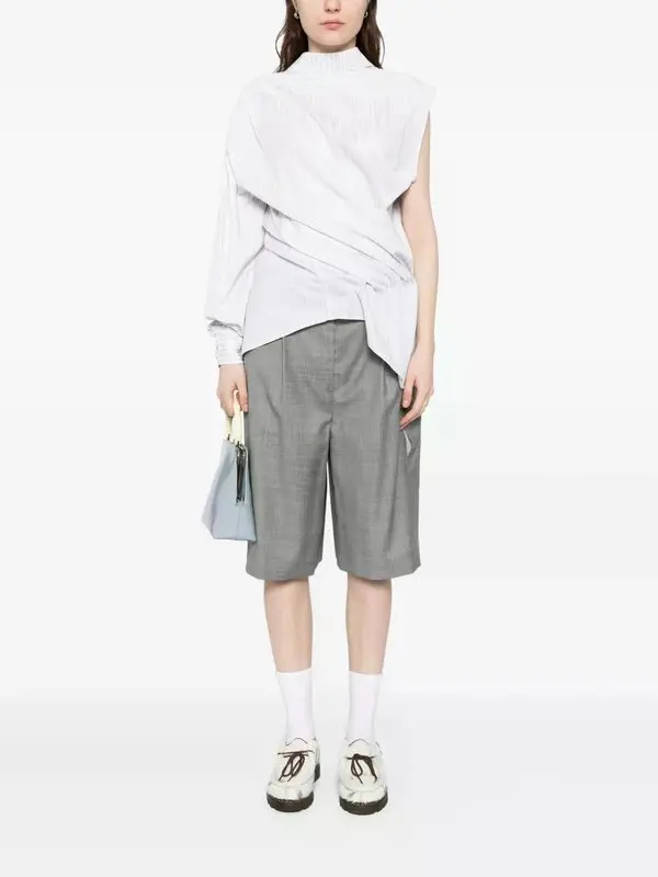MOOHONG Tailored Shorts With Cutout Detail