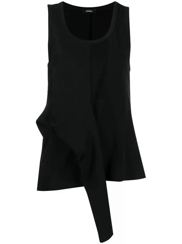 Goen.j Asymmetric Sleeveless Top