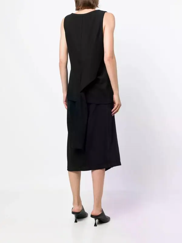 Goen.j Asymmetric Sleeveless Top
