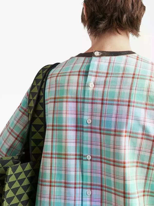 Prada Zigzag-trim Cotton Shirt