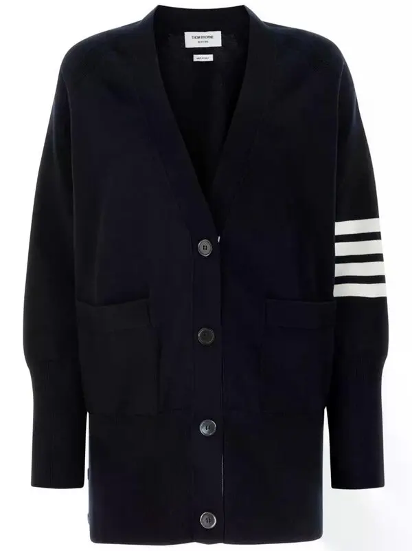 Thom Browne 4-bar Knitted Cardigan