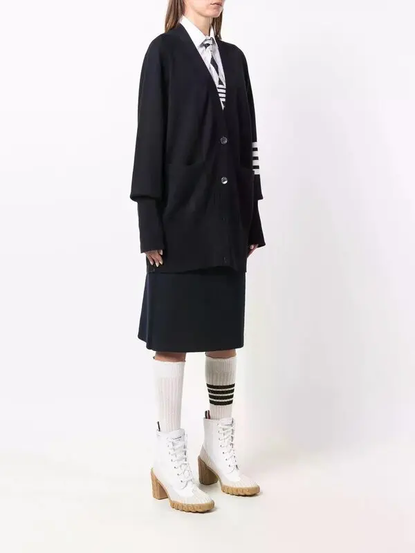 Thom Browne 4-bar Knitted Cardigan