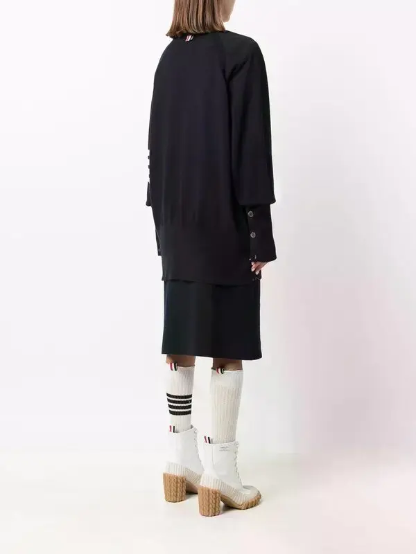 Thom Browne 4-bar Knitted Cardigan