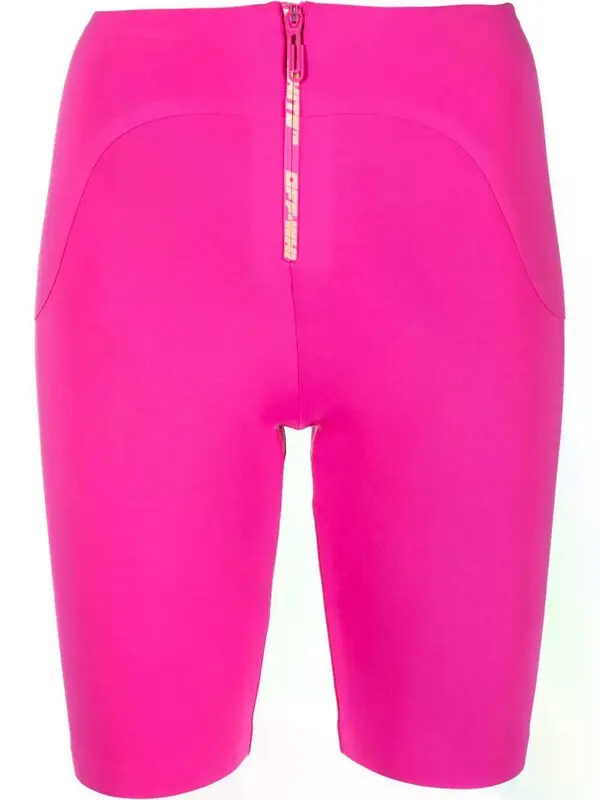 Off-White Logo Zip Cycling Shorts - Pink