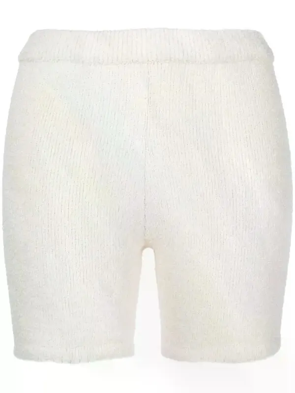 LOW CLASSIC Cotton Blend Bicycle Shorts - White