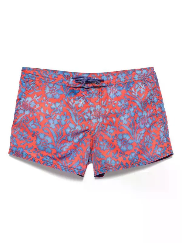 ERL Floral-print Swim Shorts - Red