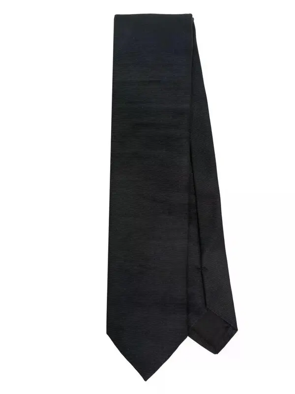 Versace Jacquard Tie - Black