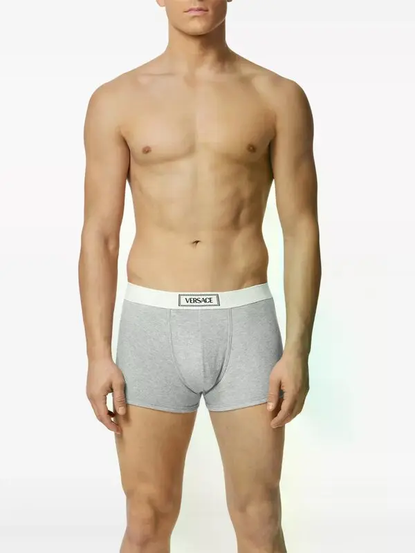 Versace Cotton Ribbed Trunks