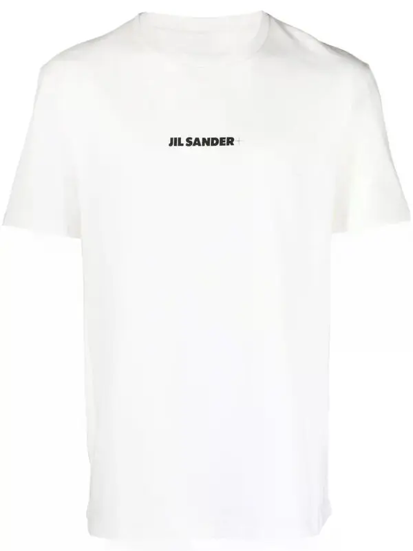 JIL SANDER Logo Print Cotton T-shirt - White
