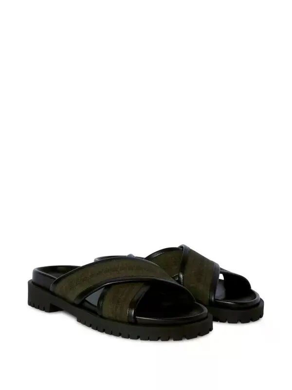 Off-White Crossover Strap Sandals