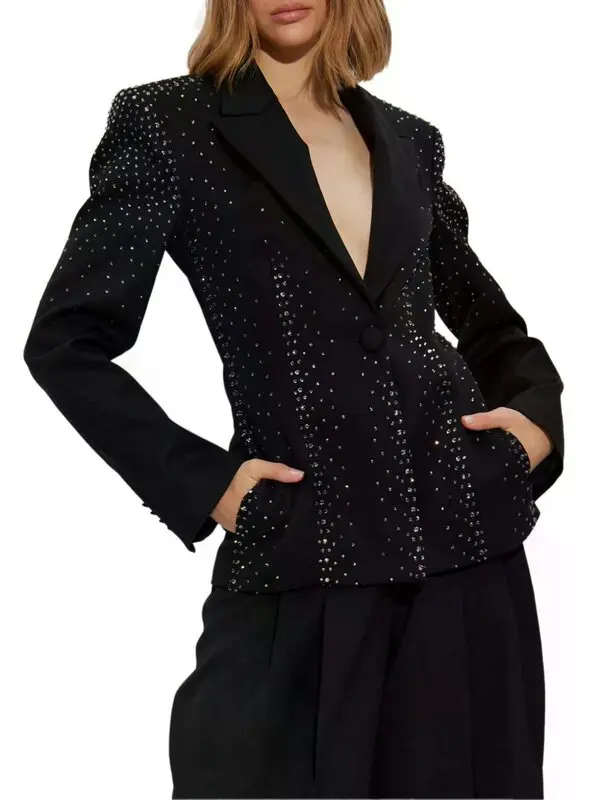 Attico Crystal-embellished Blazer