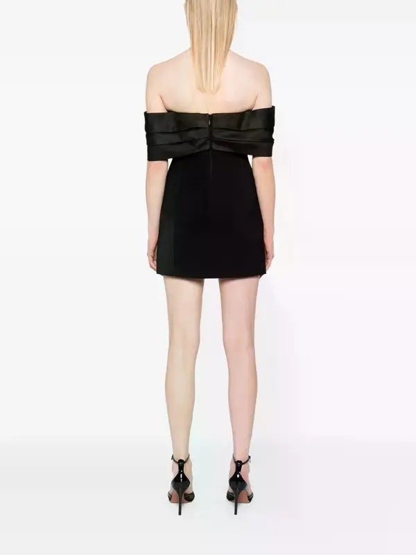ANINE BING Fleur Off-shoulder Mini Dress
