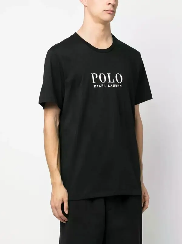 Polo Ralph Lauren Logo Print Cotton T-shirt - Black