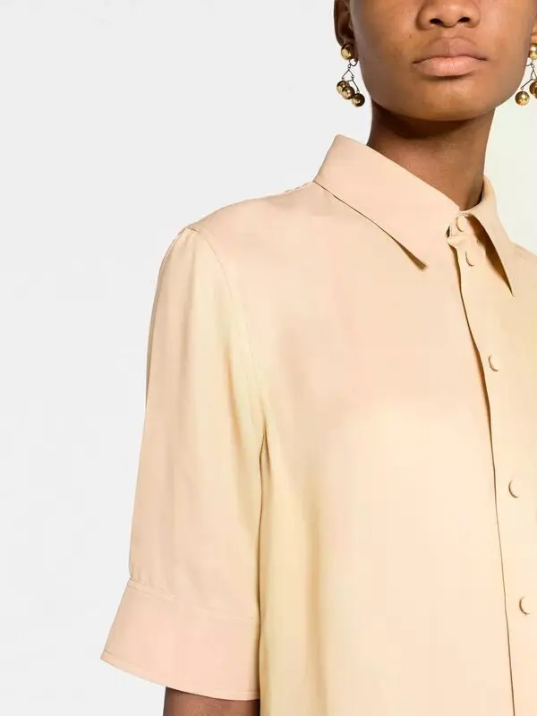 JIL SANDER Short Sleeve Midi Shirtdress