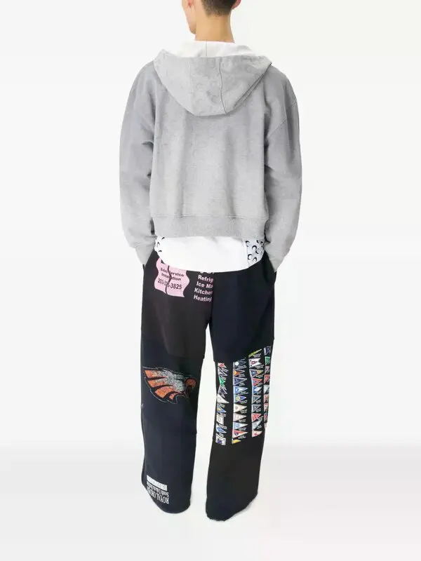 MARINE SERRE Moon-pattern Fleece Hoodie