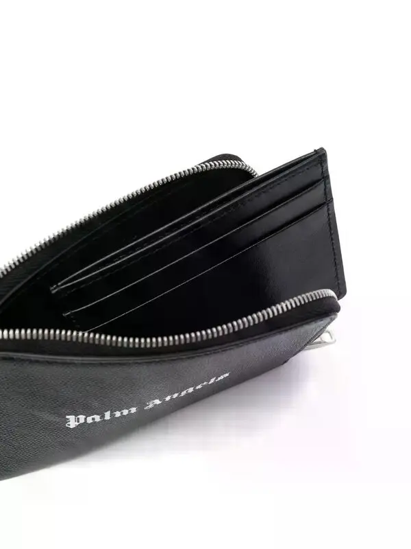 Palm Angels Logo-print Zip-fastening Wallet