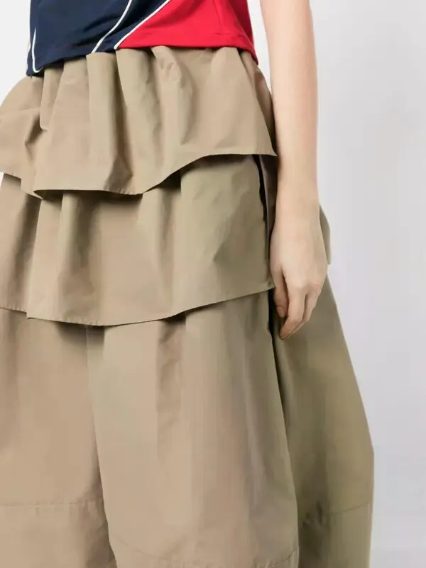Goen.j Ruffled Midi Skirt - Brown