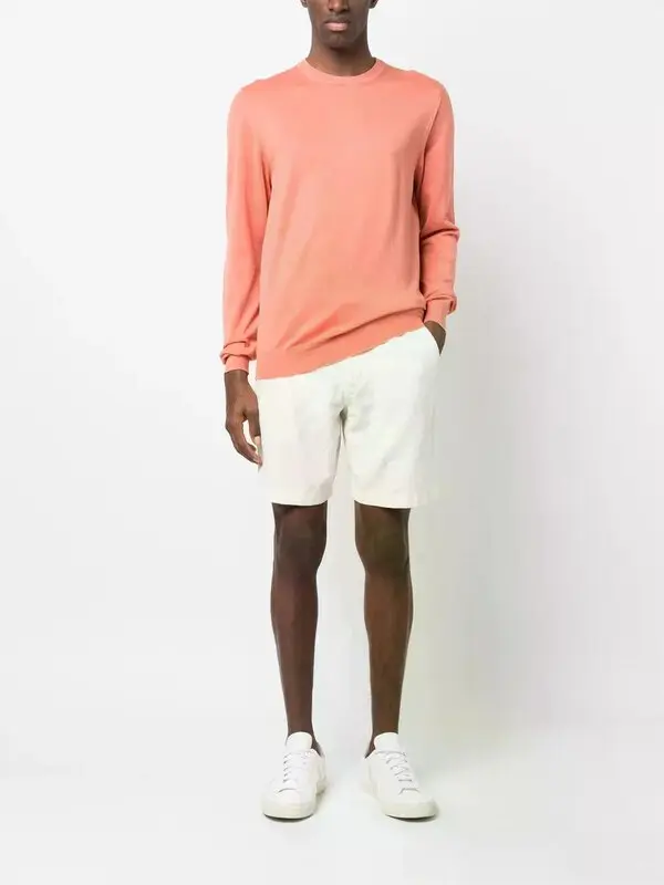 Boglioli Fine Knit Cotton Jumper - Orange