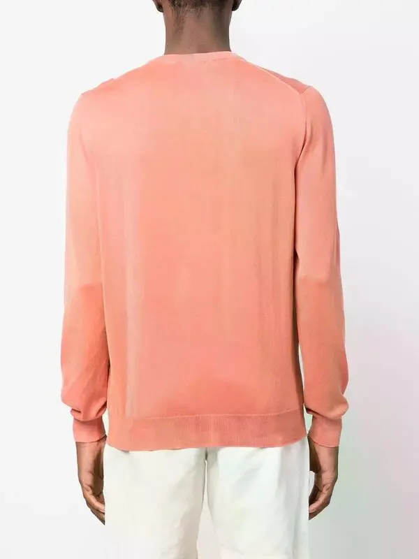Boglioli Fine Knit Cotton Jumper - Orange